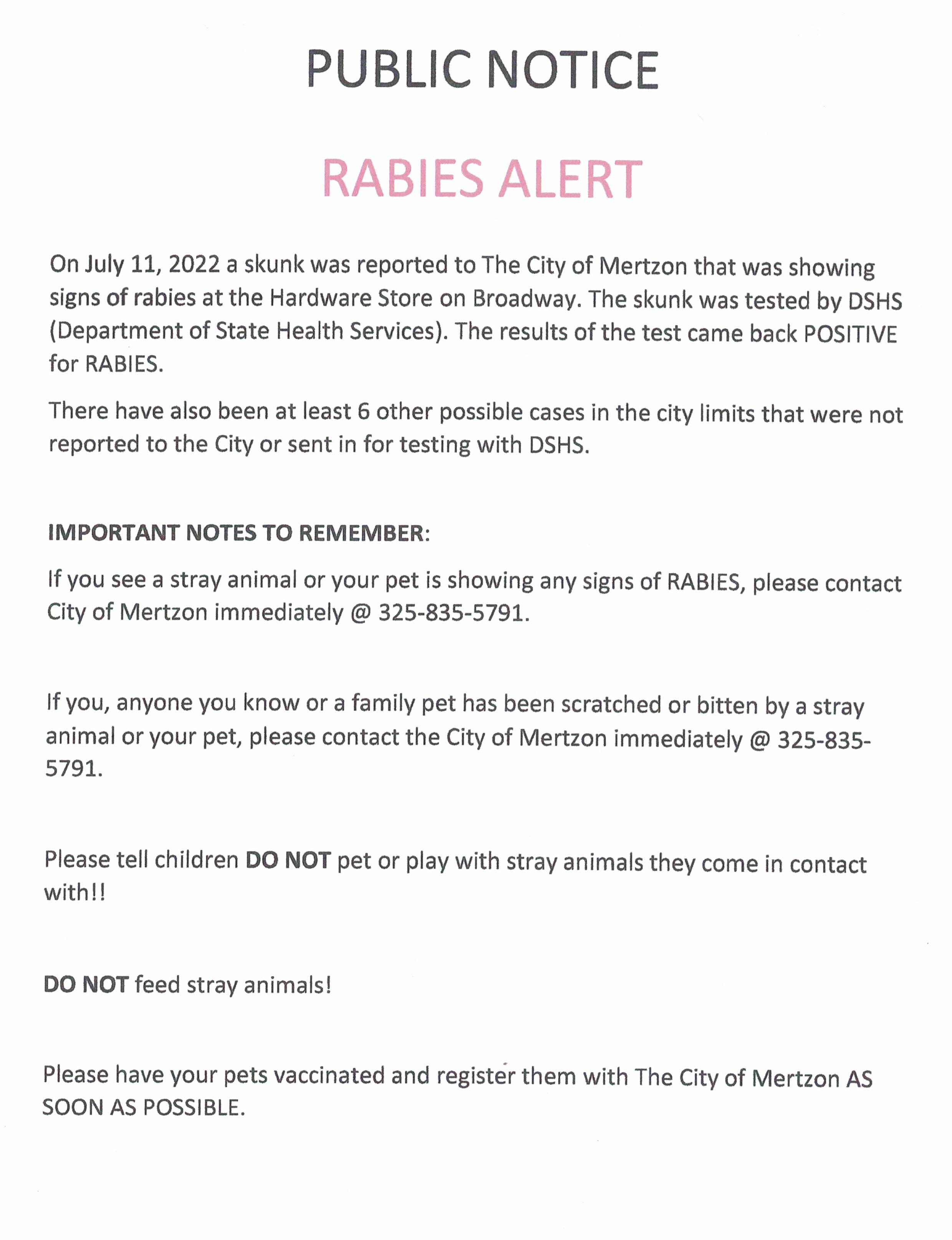 City of Mertzon - Mertzon, Texas :: Mertzon, Texas